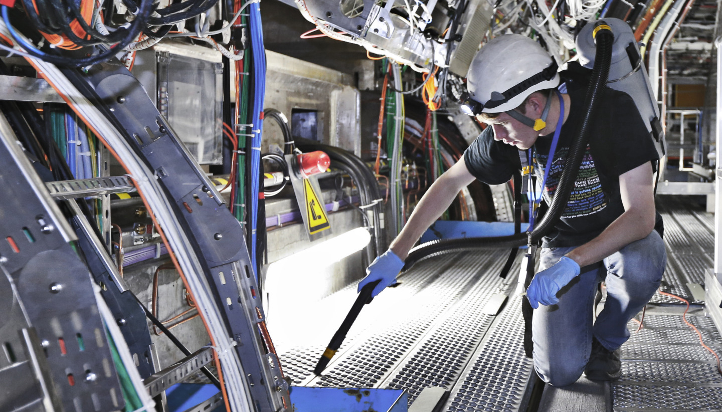 Photo: ATLAS vacuum | symmetry magazine